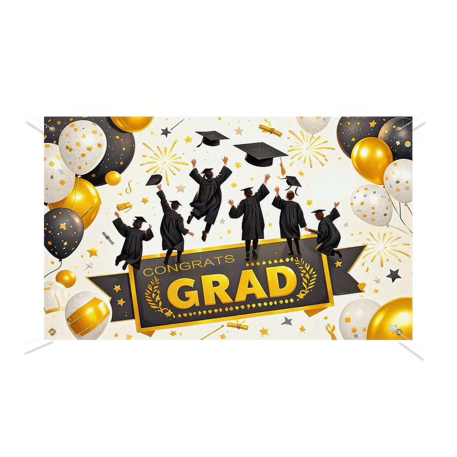 BlissYard Graduation Banner Congratulations DHF10 Grad Graduation ...