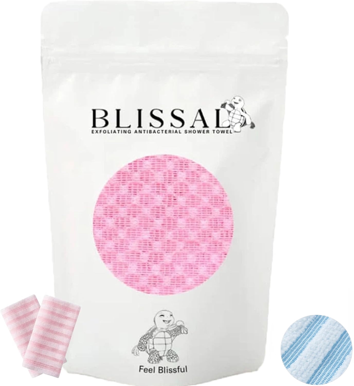 Blissal Exfoliating Shower Towel, Back Exfoliator Towel, Blissal Scrub ...