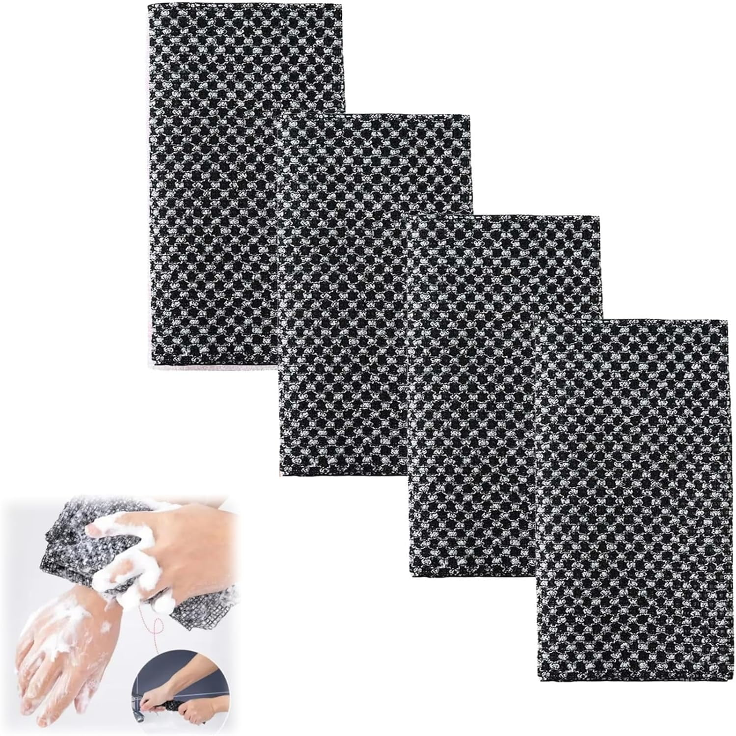 Blissal - Blissal Exfoliating Shower Towel, Back Scrubber Towels Bath ...