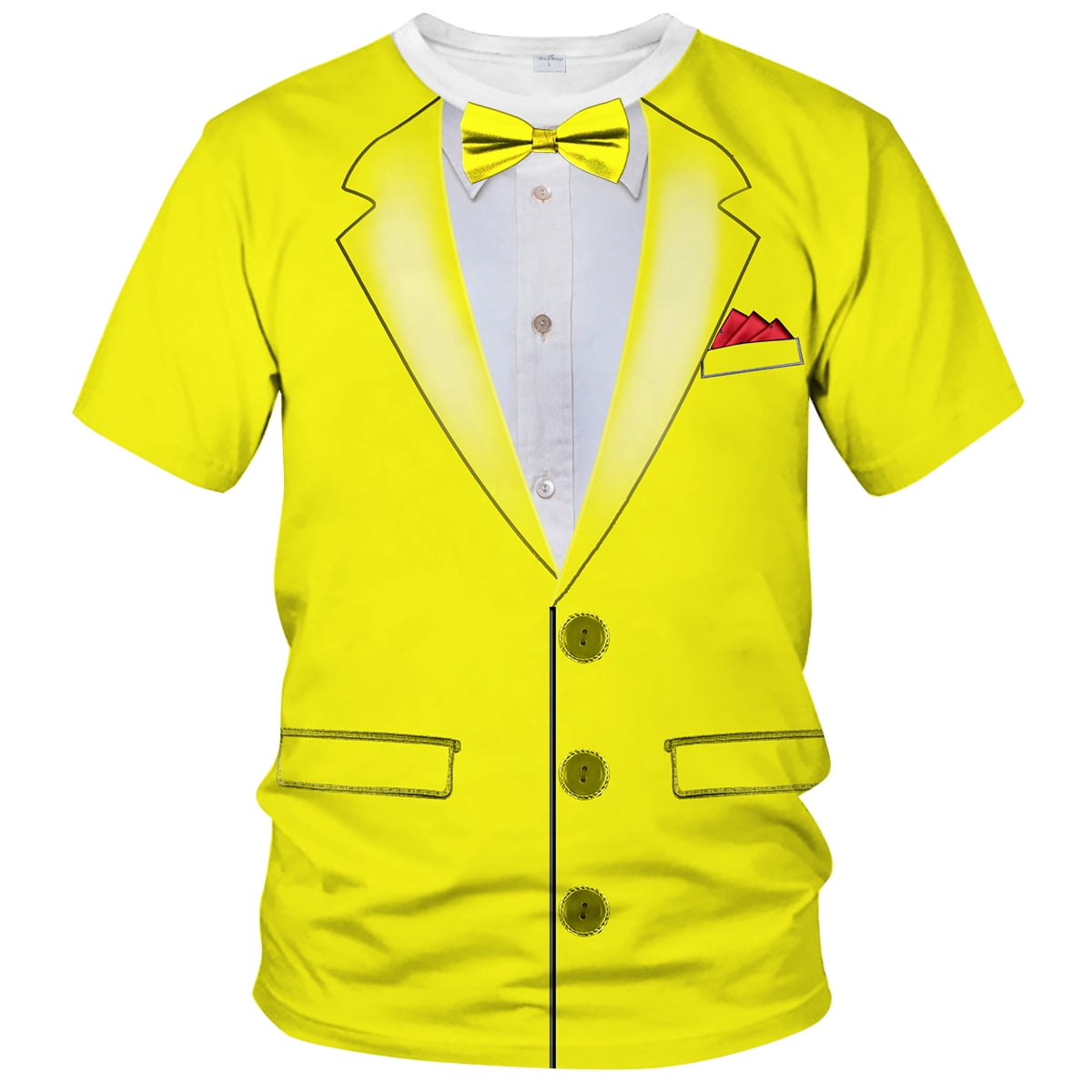 Blissboy Tuxedo T-Shirt Funny Suit Design Graphic T-Shirt Novelty Tux ...