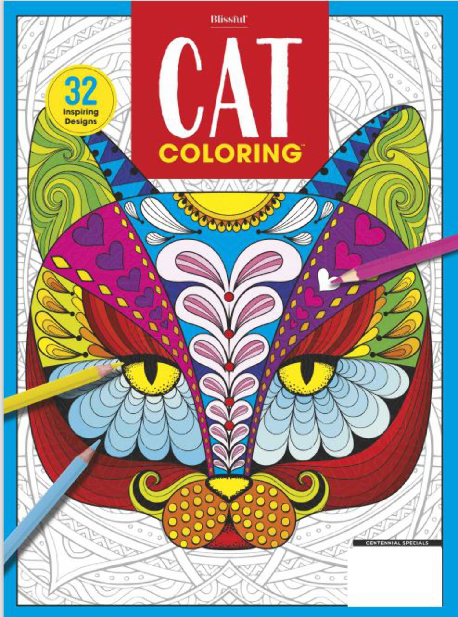 Blissful - Cat Coloring Book: 50+ Images Presented In Our Trademarked ...