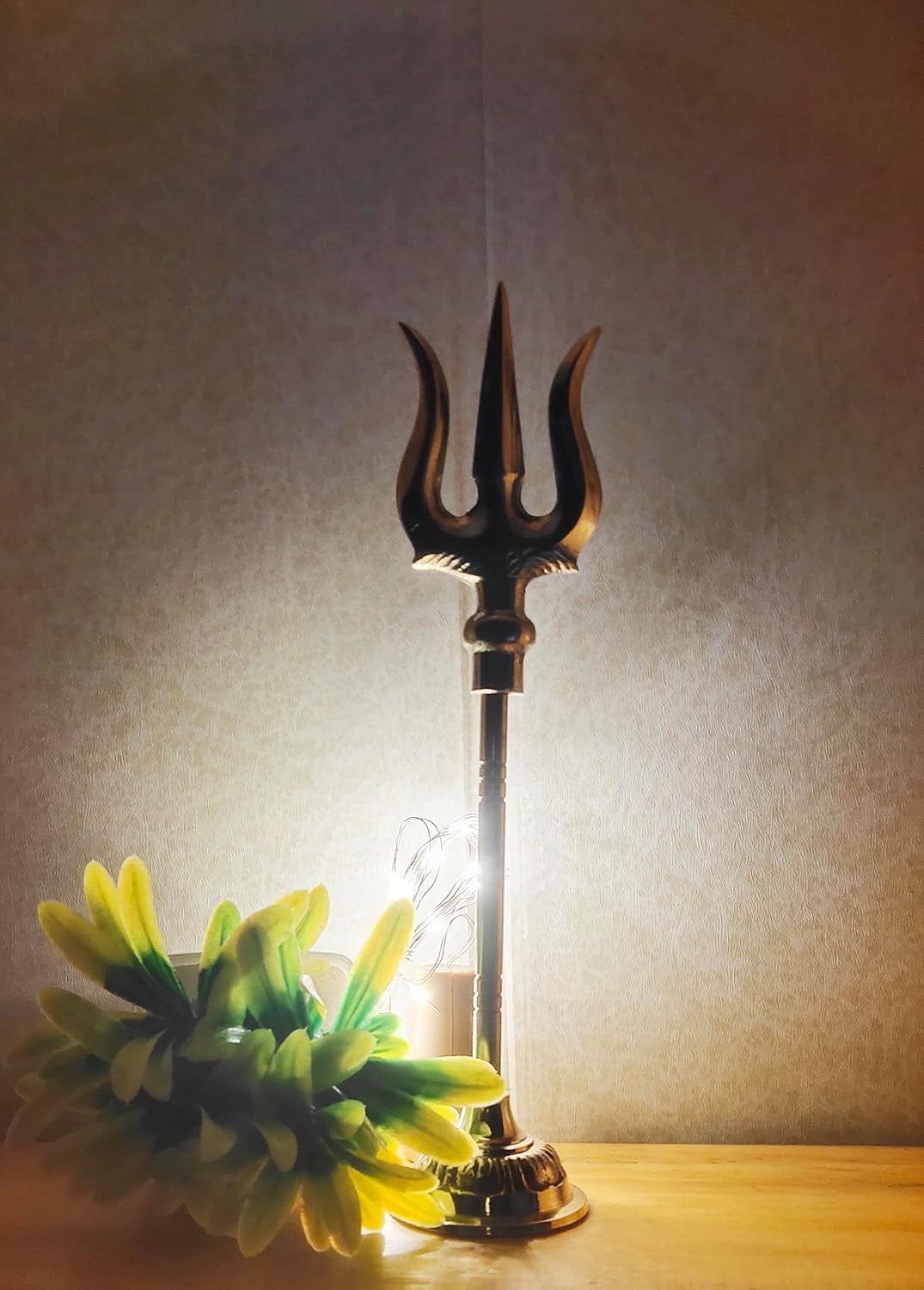 Blissful Decor Brass Trishool Stand Trishul Lord Shiv mahadevPuja ...