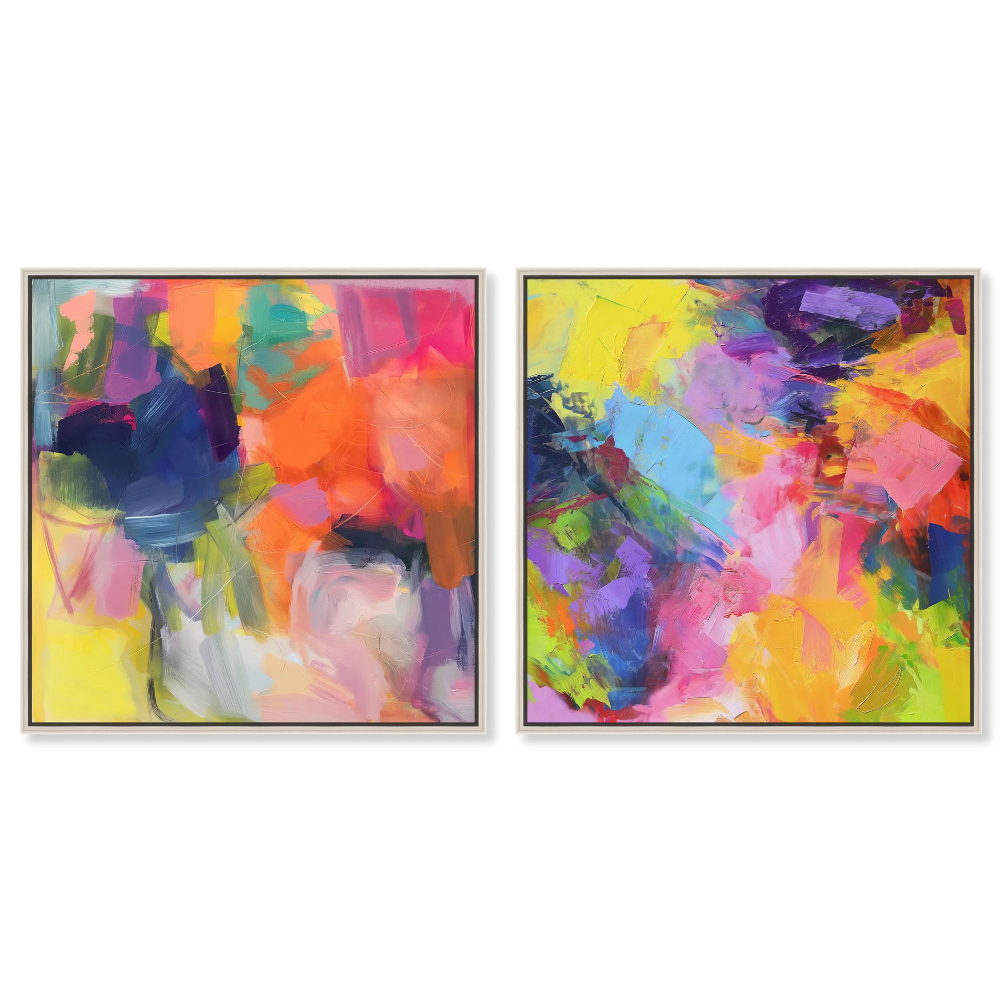 Blissful Odyssey Set Canvas Set of 2 Dopamine Decor Art by Art Remedy ...