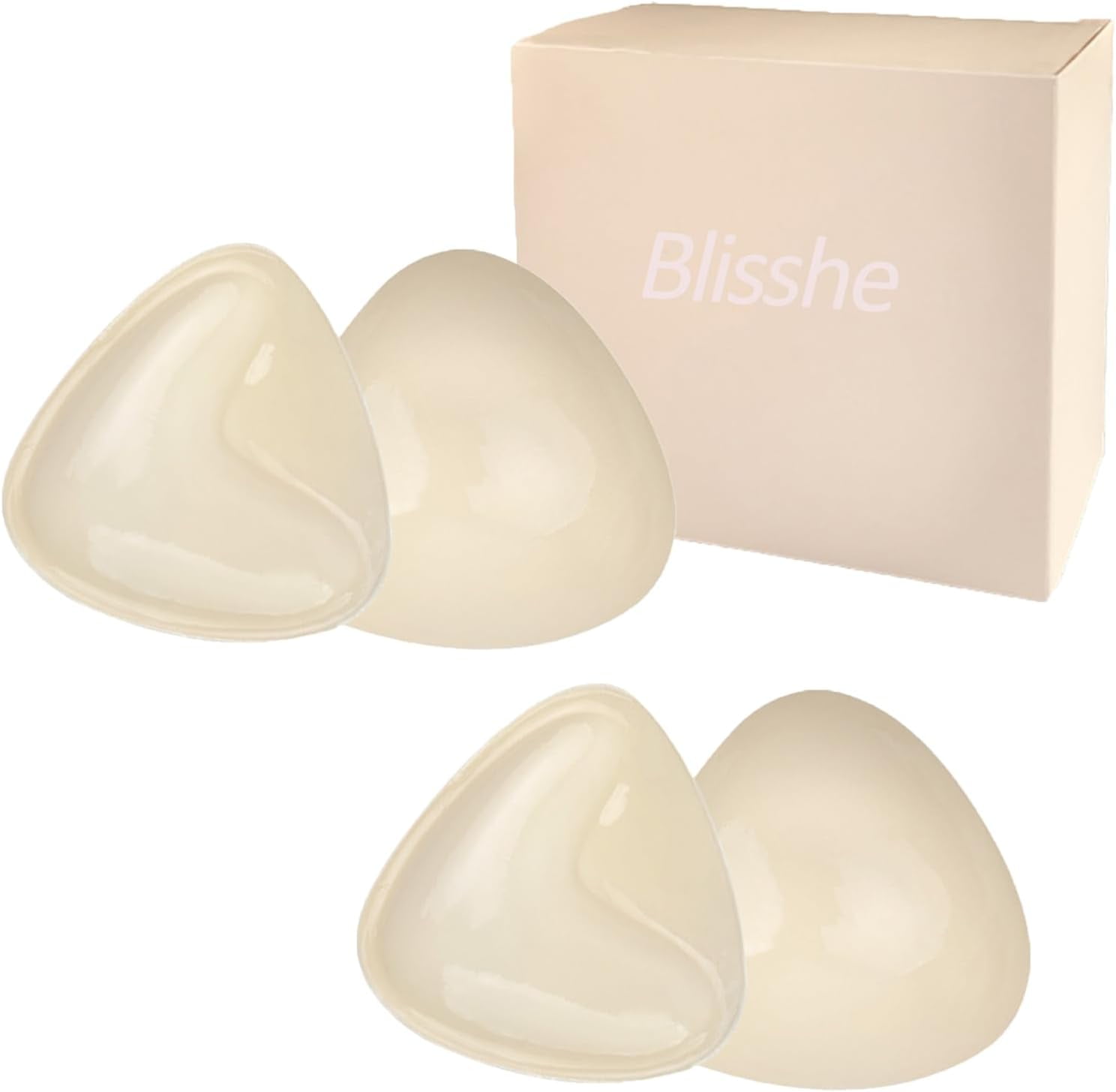 Blisshe Bra Inserts, Blisshe Sticky Bra, Reusable Invisible Lift Bras ...