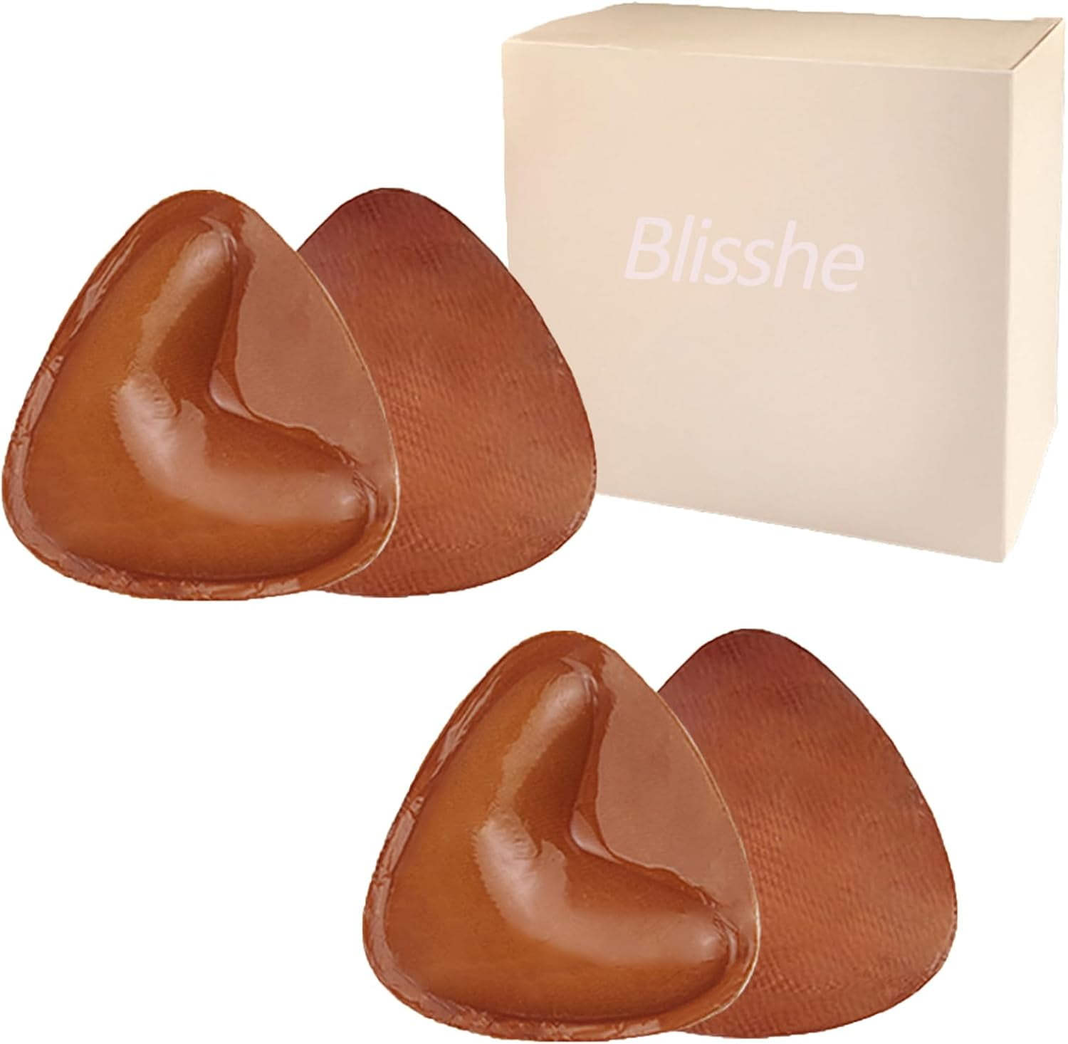 Blisshe Bra Inserts, Blisshe Sticky Bra, Reusable Invisible Lift Bras ...