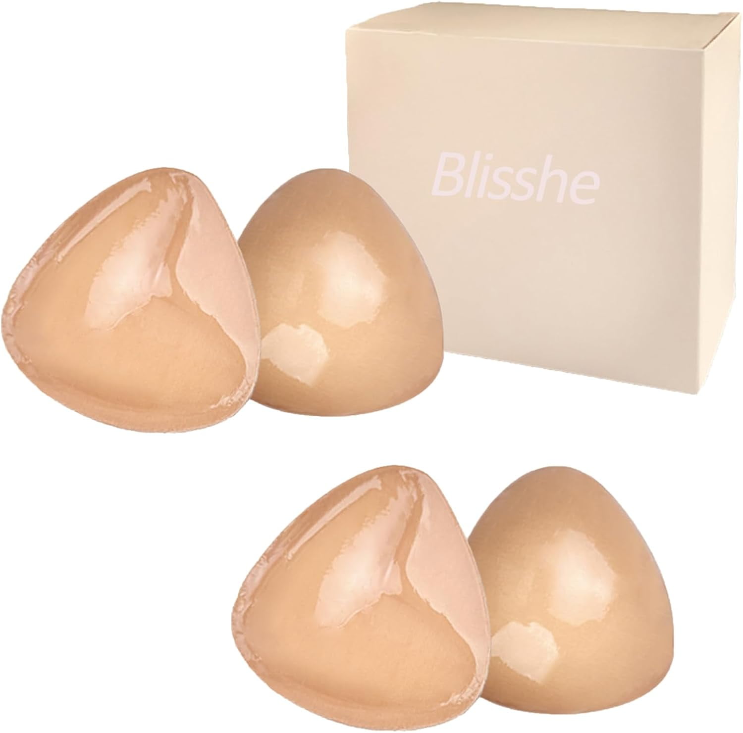 Blisshe Bra Inserts, Blisshe Sticky Bra, Reusable Invisible Lift Bras ...