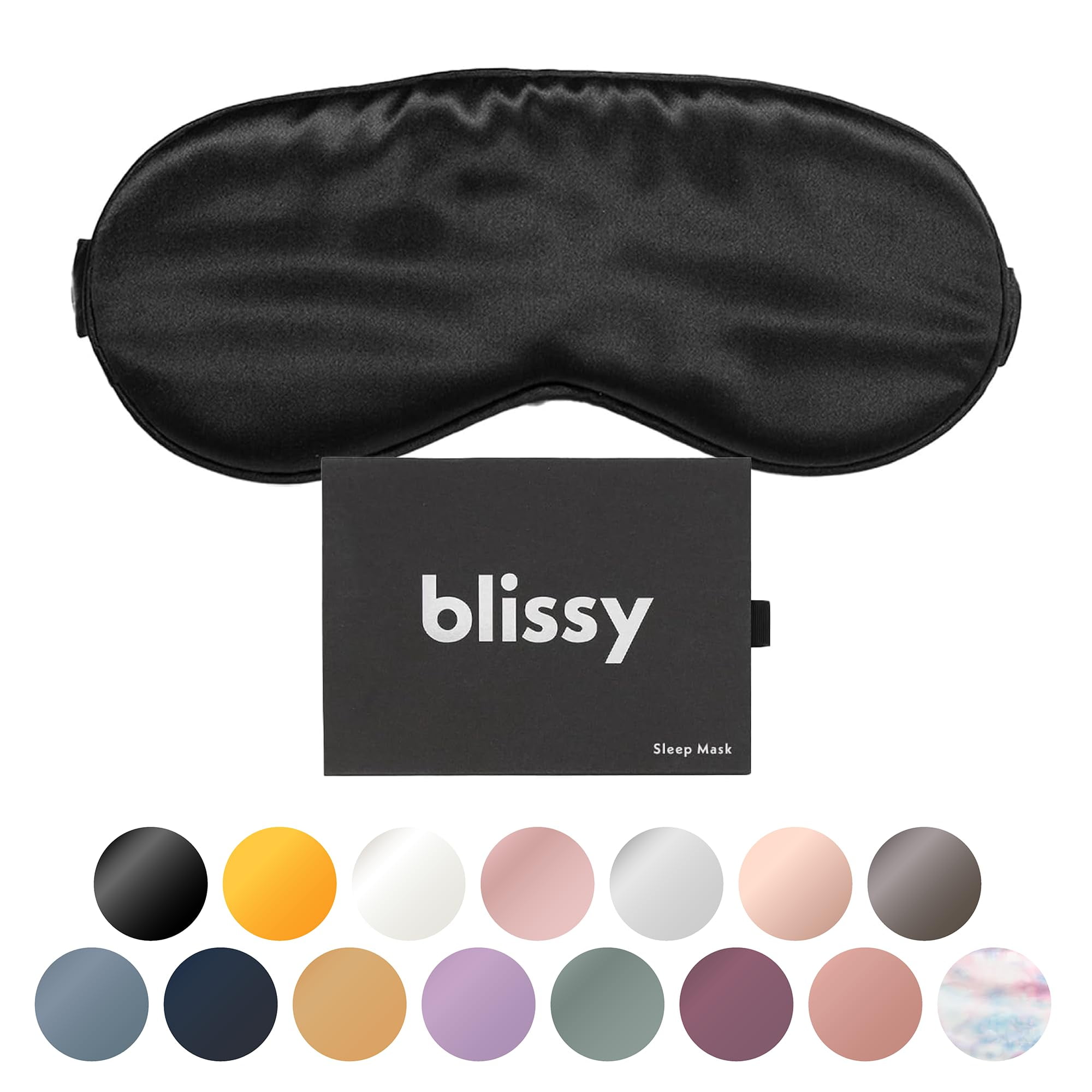 Blissy Silk Sleep Mask - Eye Sleeping Mask for Women & Men for Total ...