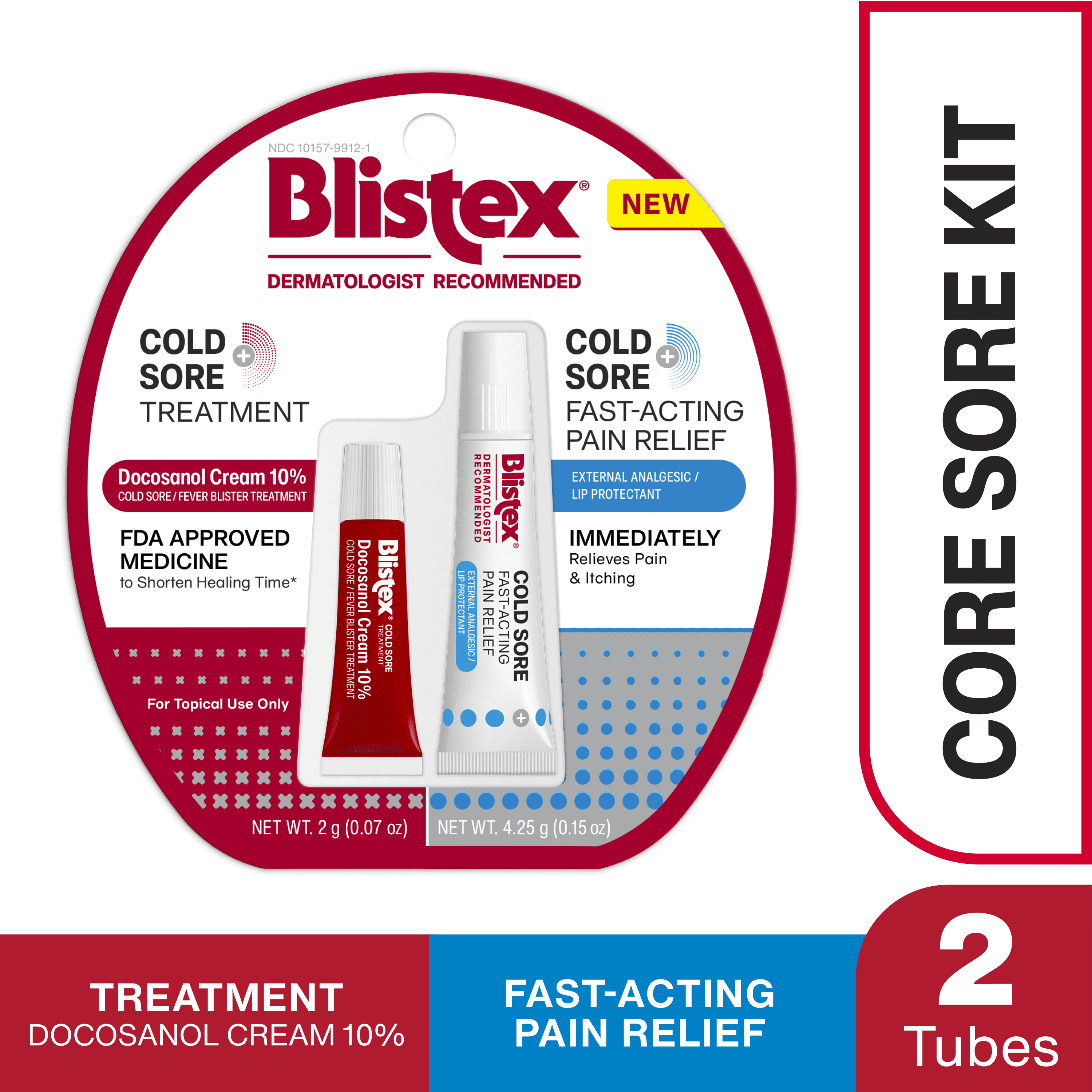 Blistex Cold Sore Kit – Cold Sore/Fever Blister Docosanol Cream ...