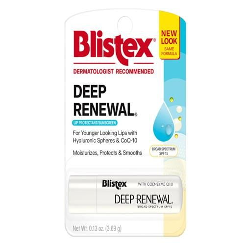 Blistex Deep Renewal Lip Protectant Sunscreen Balm, 0.13 Ounces (3.69G) Package May Vary ...
