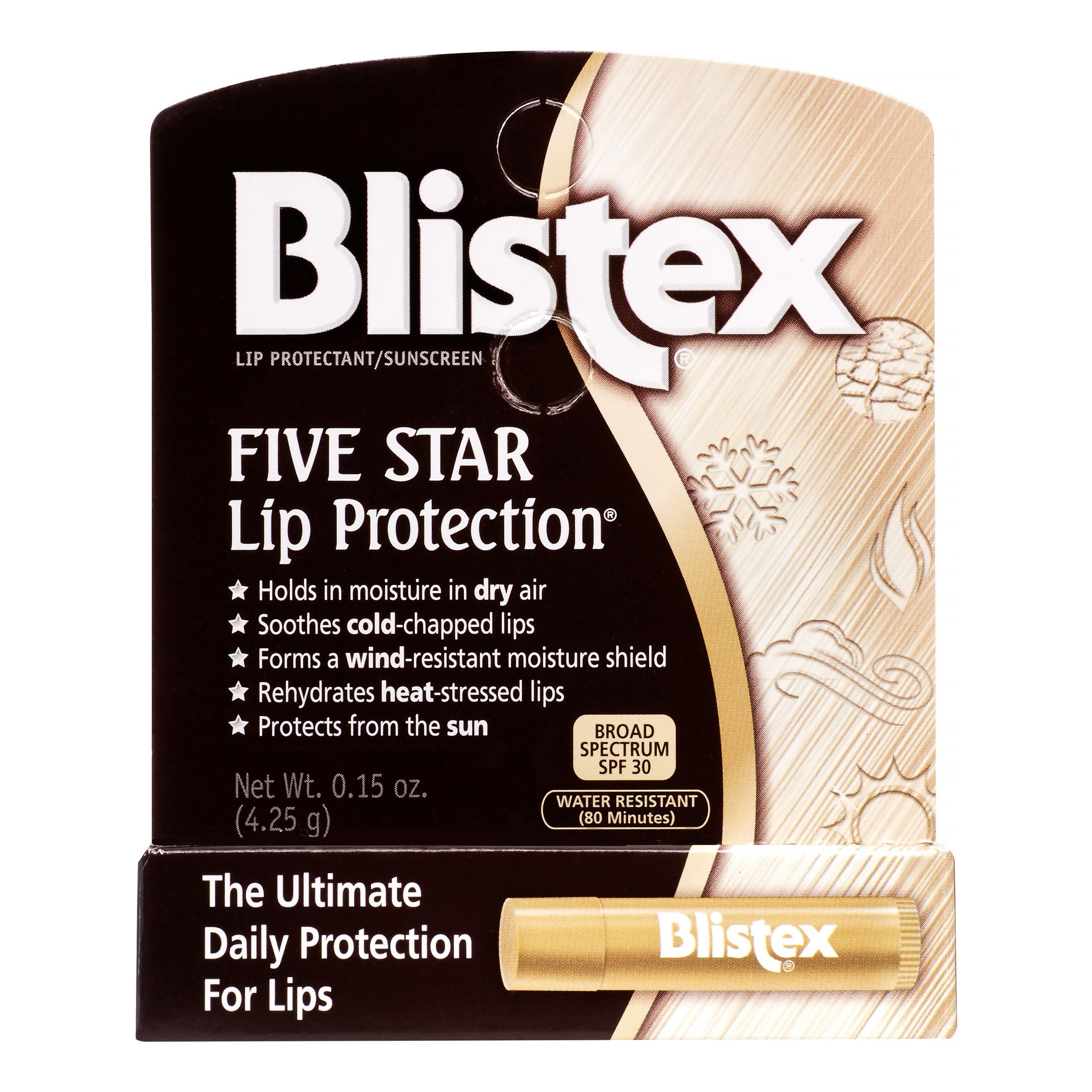 Blistex Five Star Lip Protection, Lip Balm, Moisture Shield with SPF 30 ...