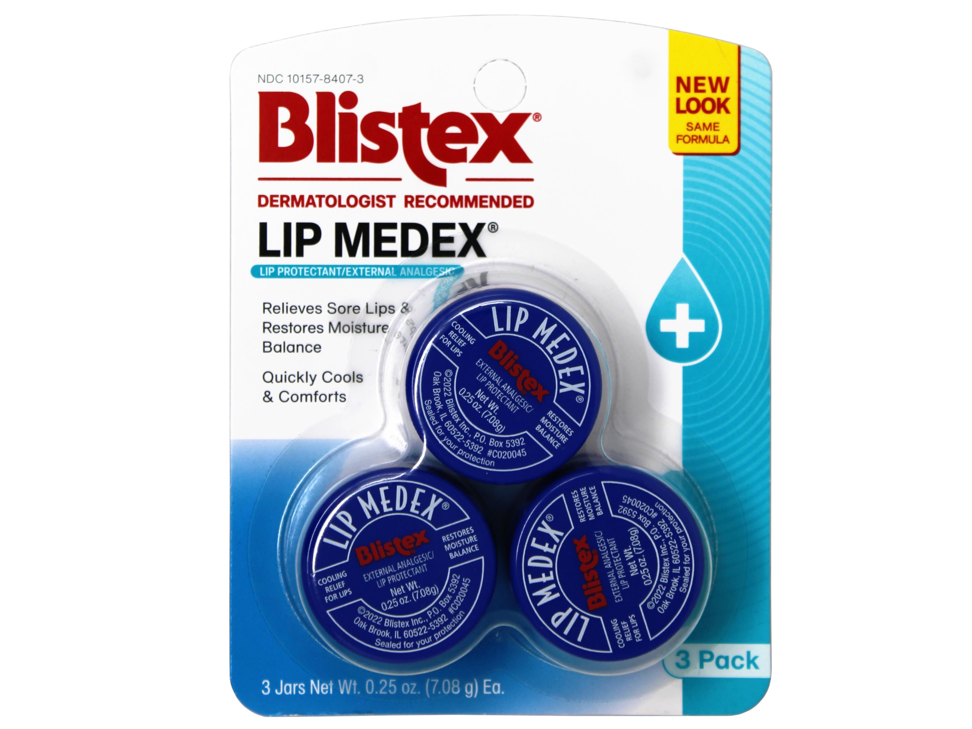 Blistex Lip Medex, Lip Protectant/External Analgesic, Relieves Sore Lips & Restores Moisture ...