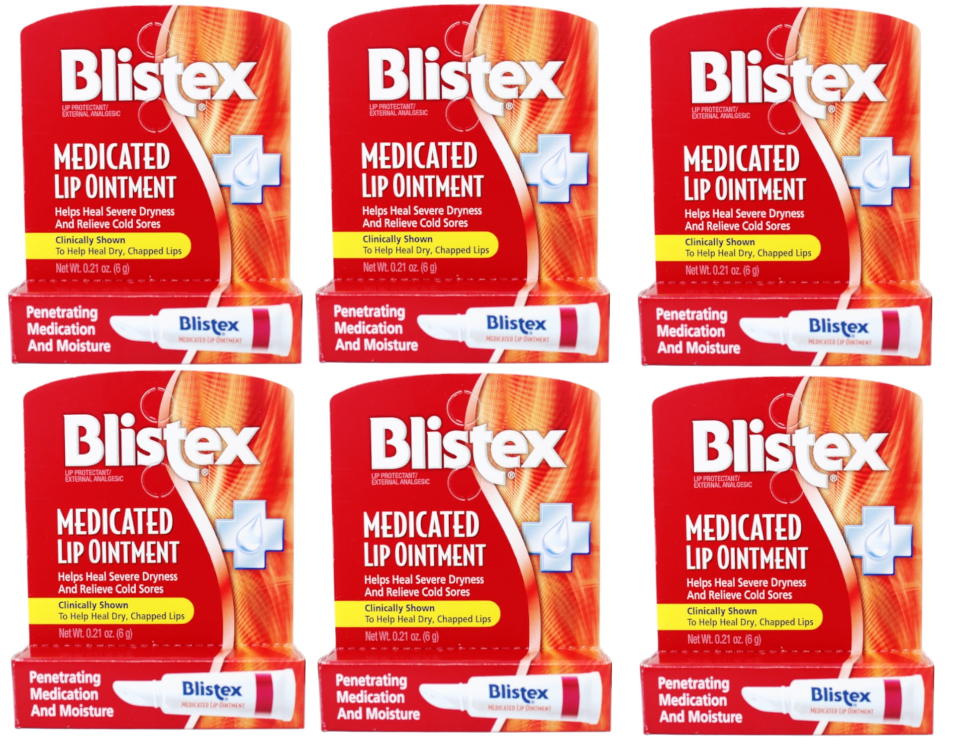 Blistex Medicated Lip Ointment for Dryness & Cold Sores, 0.210z, Pack ...