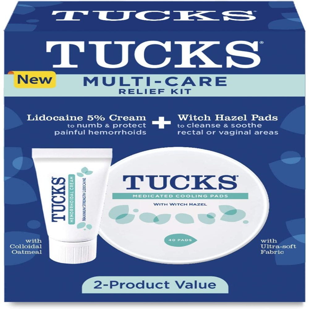 Blistex Tucks Multi-Care Relief Kit - Witch Hazel Pads, Cream amp Witch ...
