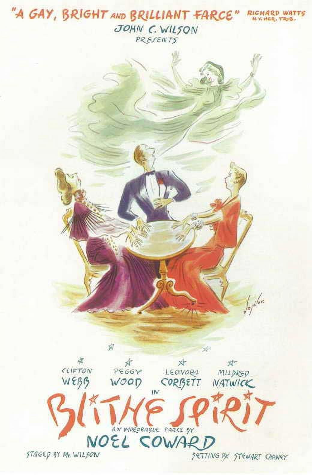 Blithe Spirit (Broadway) - movie POSTER (Style A) (14" x 22") (1943 ...