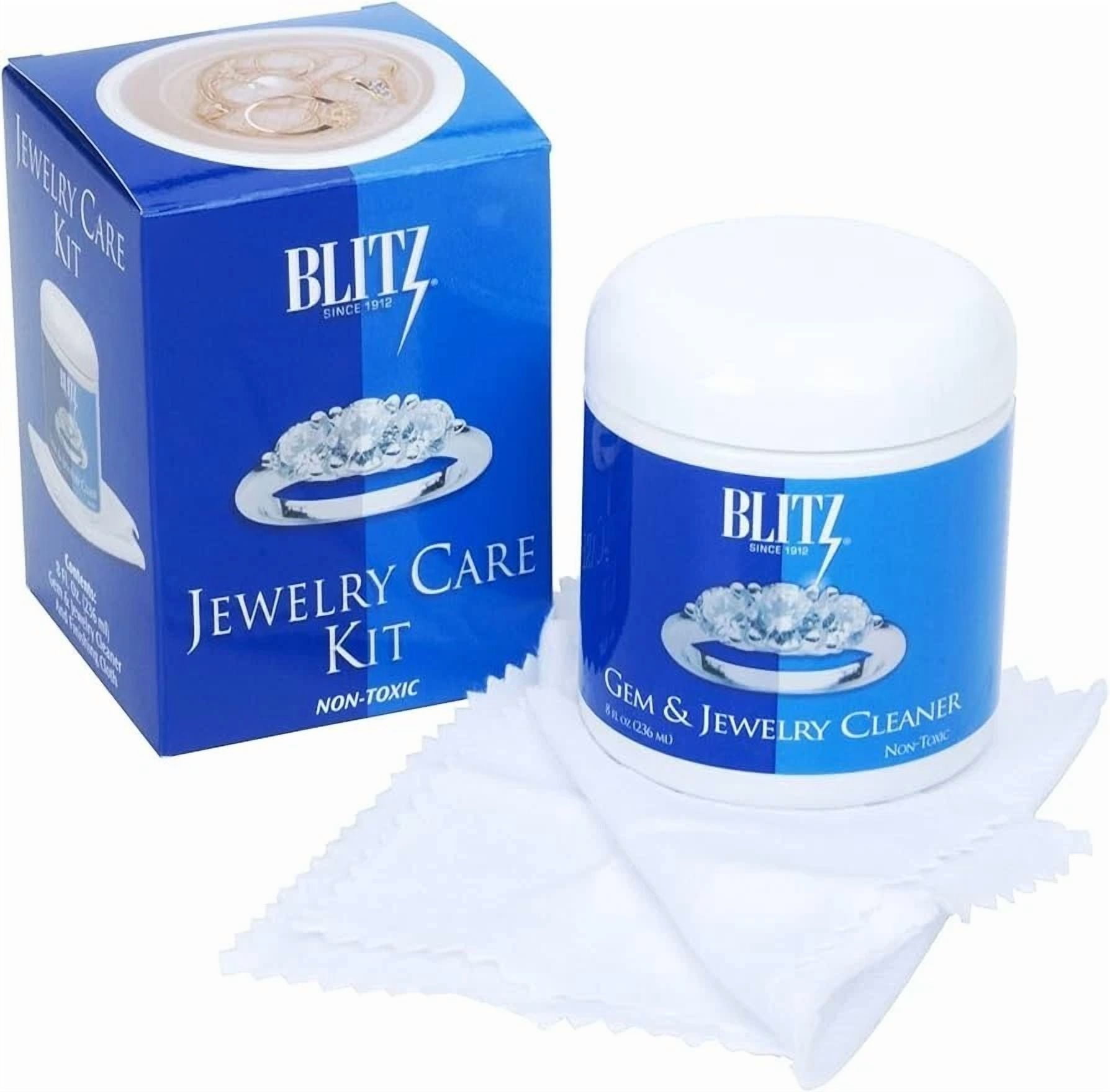 Blitz Jewelry Care Kit - Gem & Jewelry Liquid Cleaner & Care Cloth ...