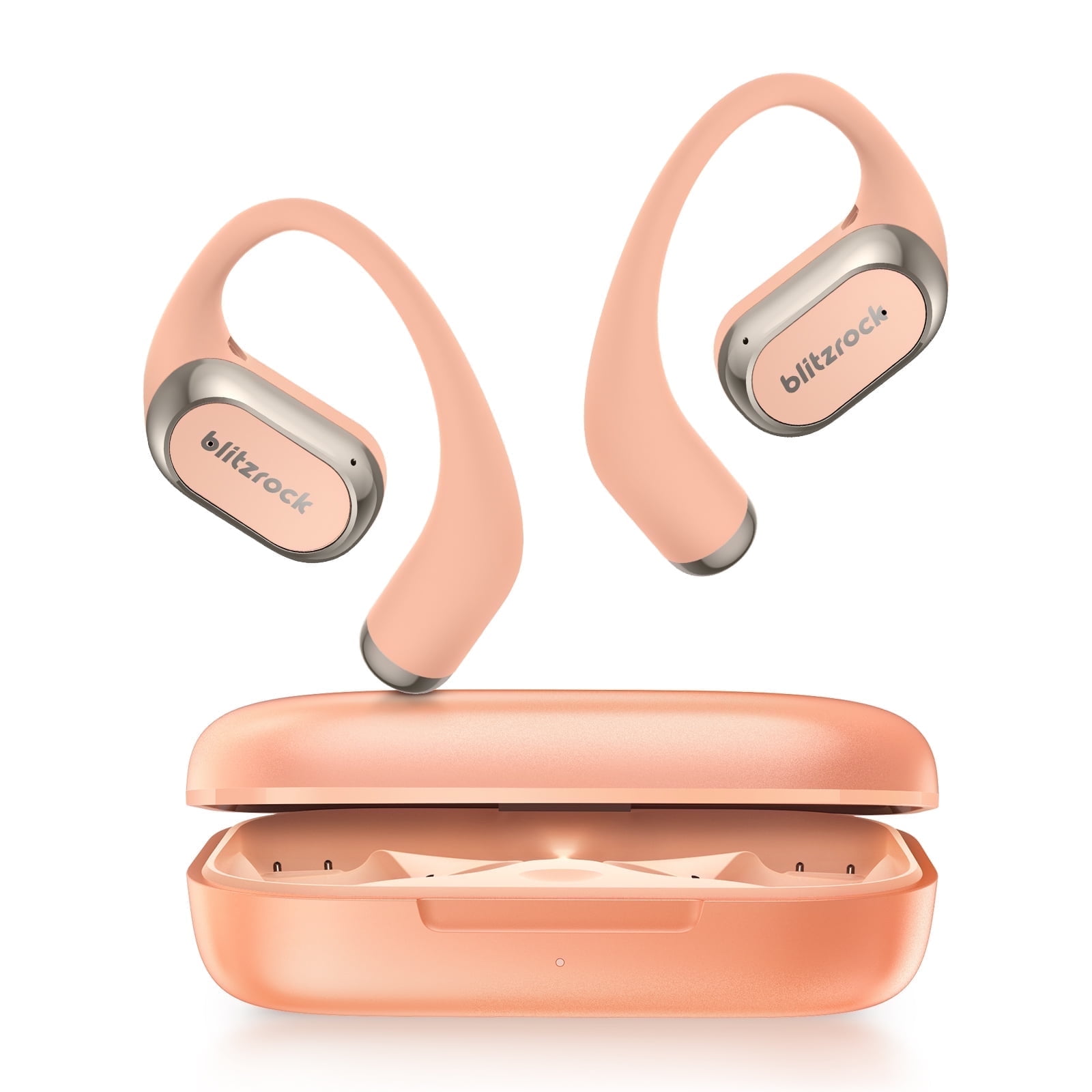 BlitzRock Open Ear Wireless Earbuds for iPhone & Android, Support APP ...