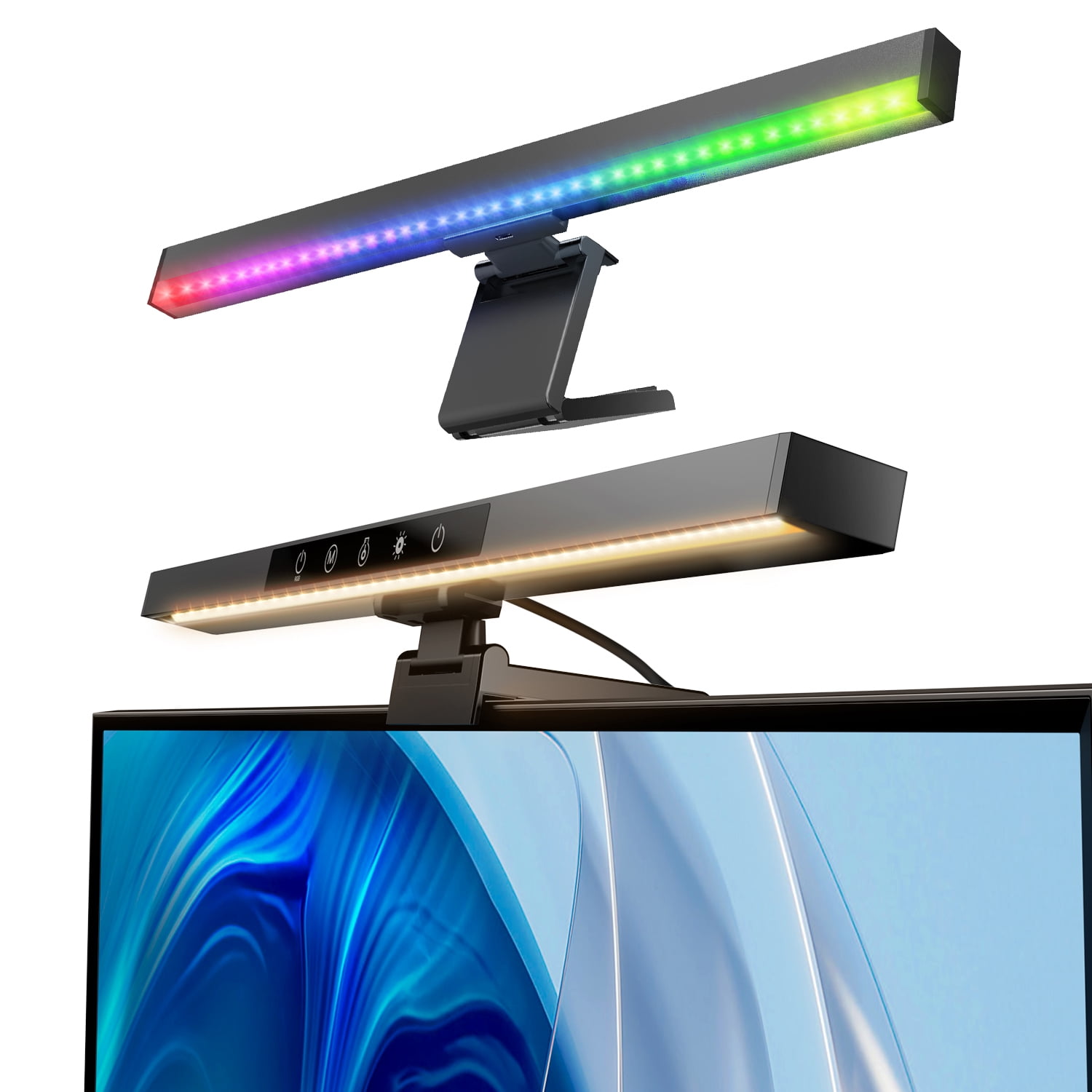 BlitzMax RGB Light Bar, USB Desk Lamp, 3 Modes, Touch Control ...