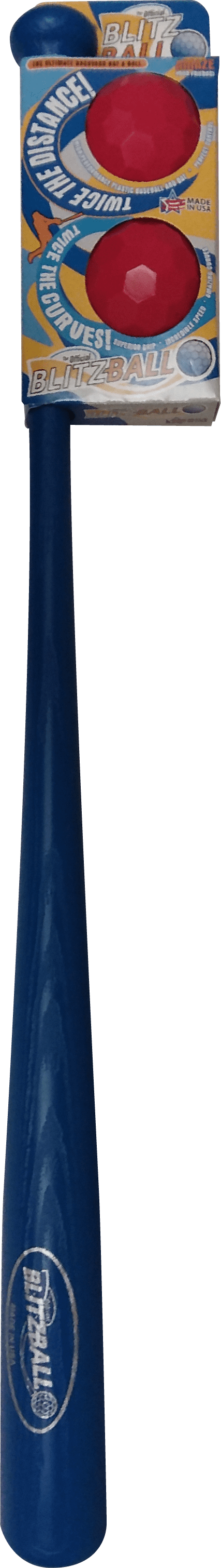 Blitzball Backyard Baseball Set - Blue Bat & 2 Red Balls - Curving ...