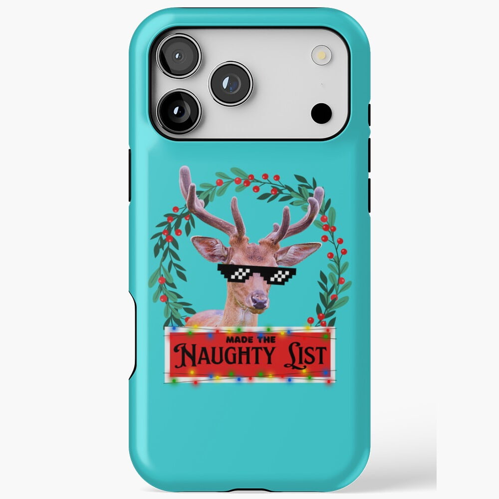 Blitzen Made The Naughty List Funny Quote for iPhone 11 12 13 14 15 16 ...