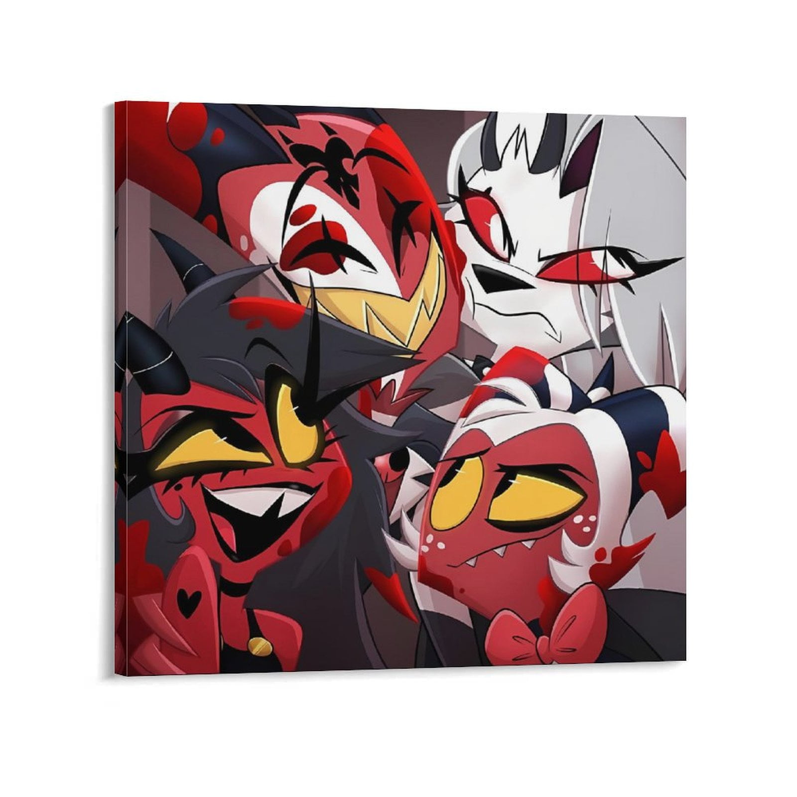 Blitzo Helluva Black Art Animation Boss Posters Canvas Wall Art Poster ...