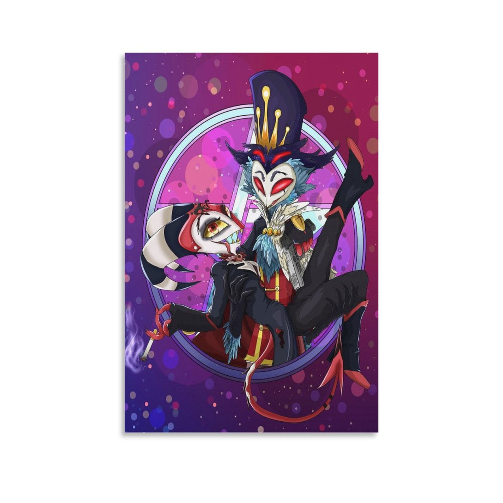 Blitzo & Stolas Poster Helluva Boss Posters Wall Art Painting Canvas ...