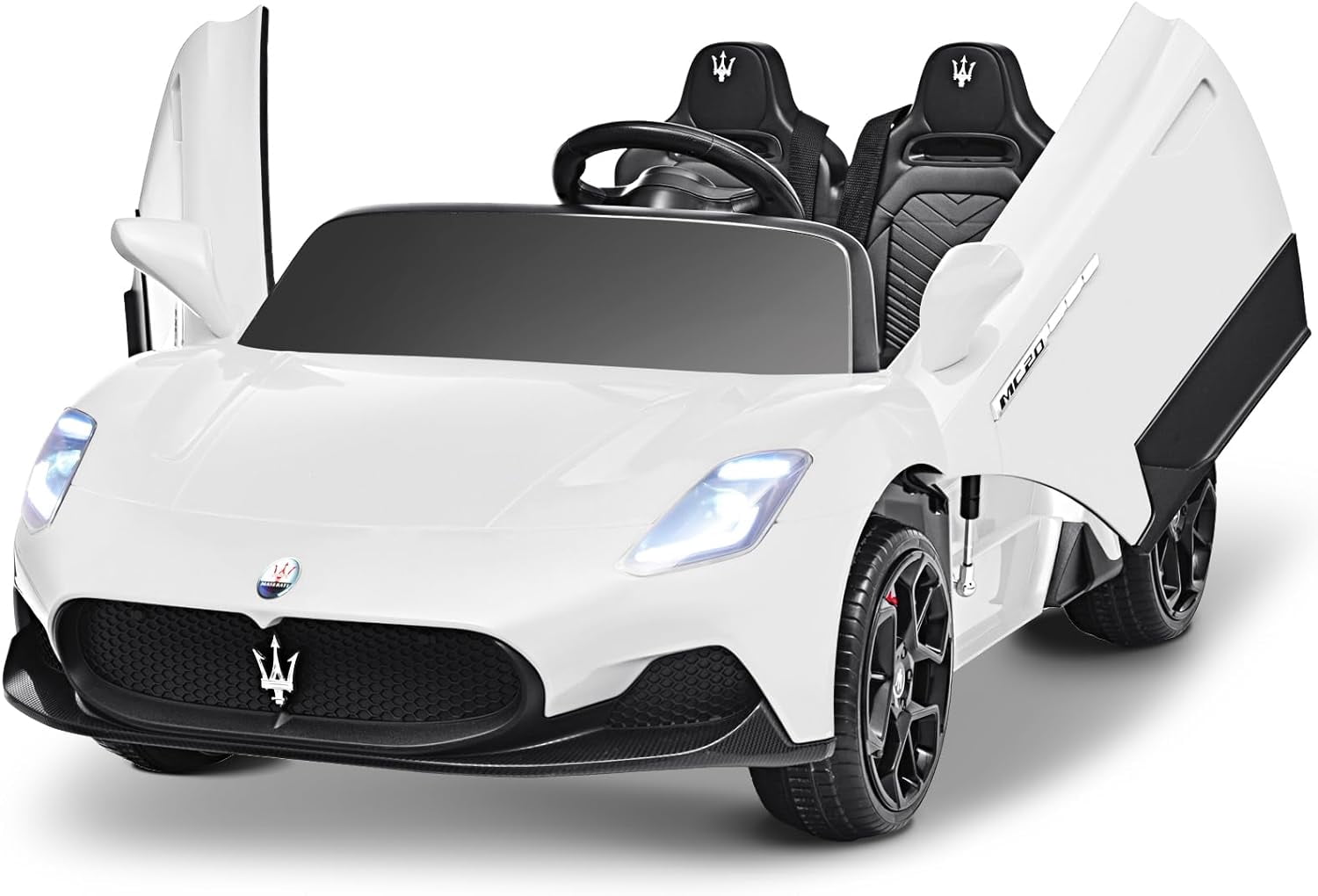Blitzshark 12 V 2-Seater Kids Ride on Car Licensed Maserati MC20 4WD ...