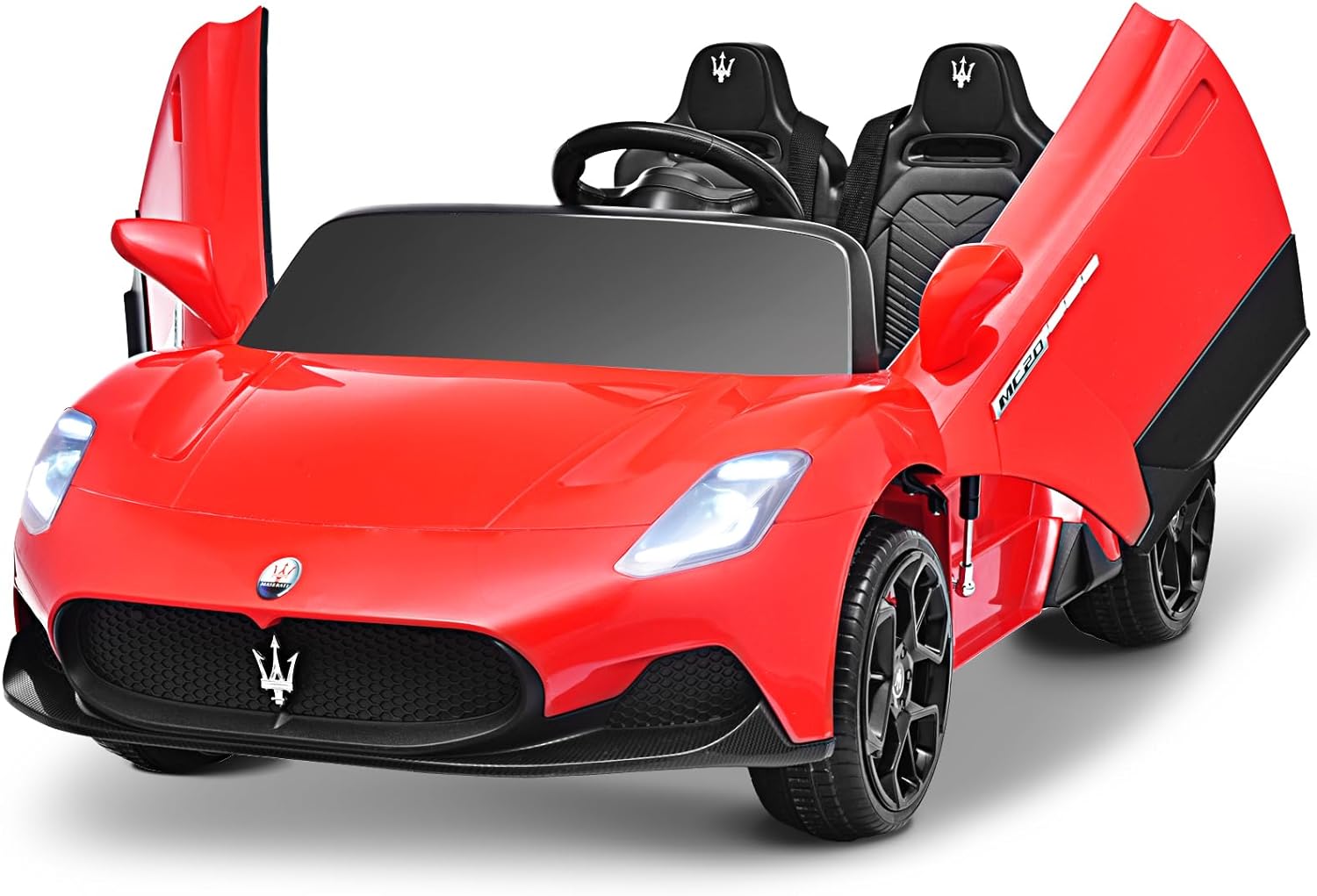 Blitzshark 12 V 2-Seater Kids Ride on Car Licensed Maserati MC20 4WD ...