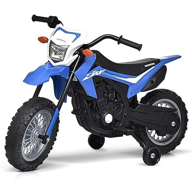 Blitzshark 12V Kids Ride on Motorcycle Dirt Bike Licensed Honda Battery ...