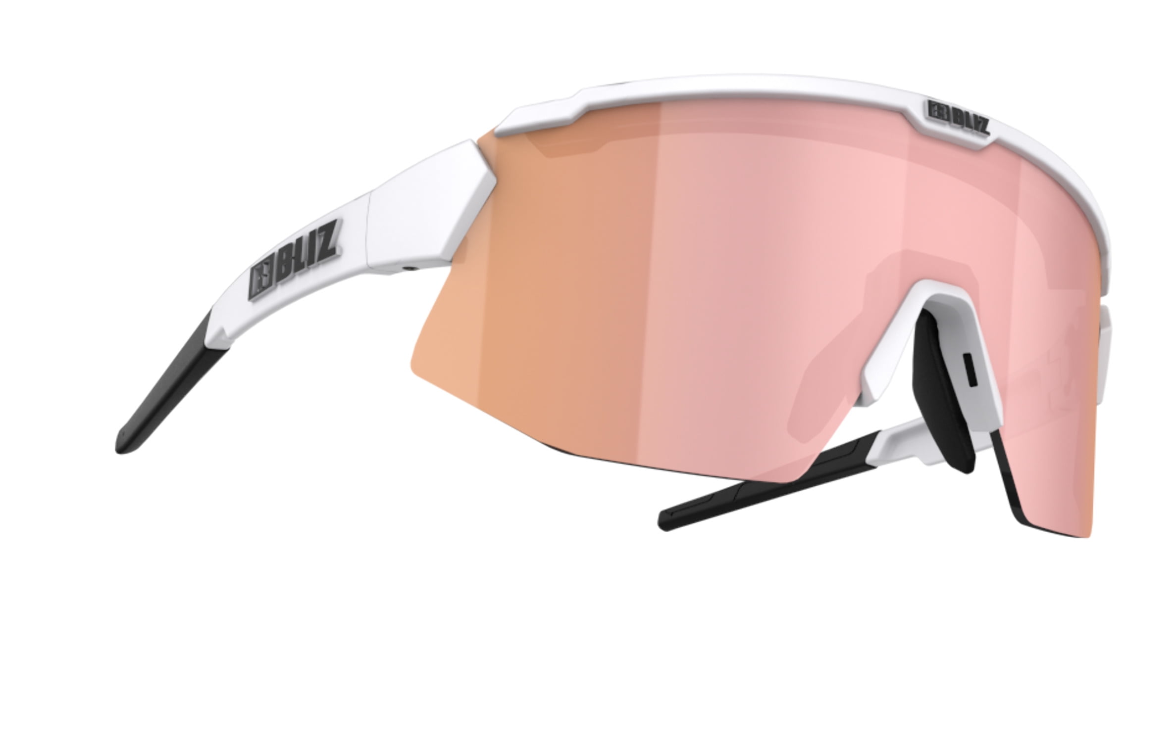 Bliz Breeze Small, Matte Powder Pink Frame, Brown with Rose Multi Lens ...