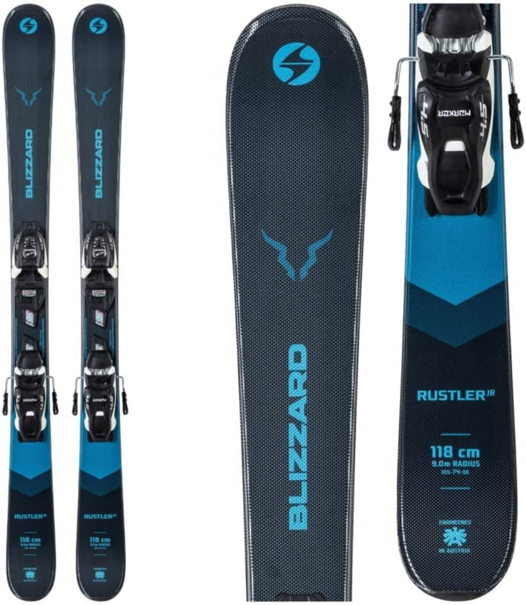 Blizzard Rustler Twin Jr. Skis + FDT Bindings - 2023 - Youth - Walmart.com