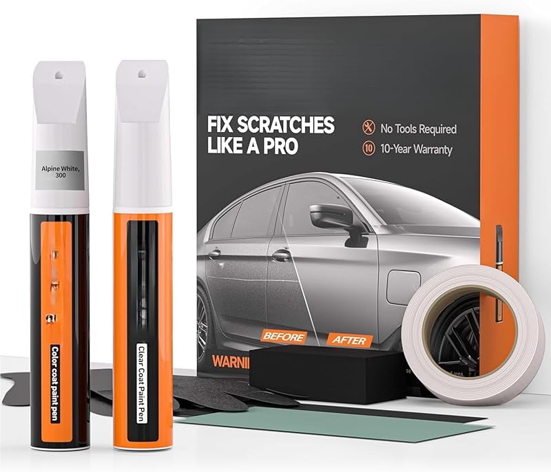 Blizzard White Pearl Touch Up Paint Pen Kit for Toyota [Clear Coat ...