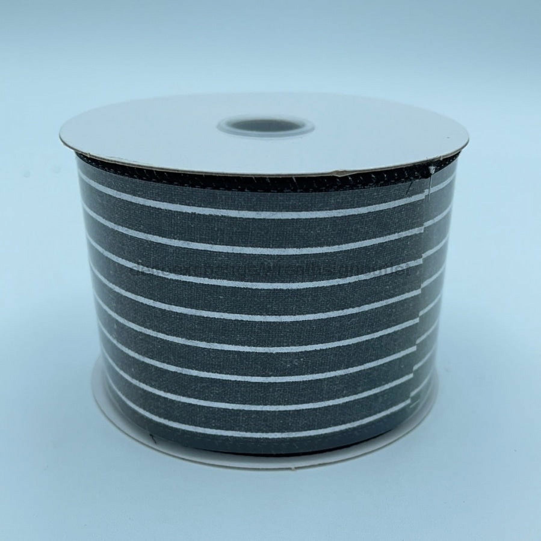 Blk Stiff Linen/Thin Cabana Strps, 2.5"X10Y 41244-40-01 - Walmart.com