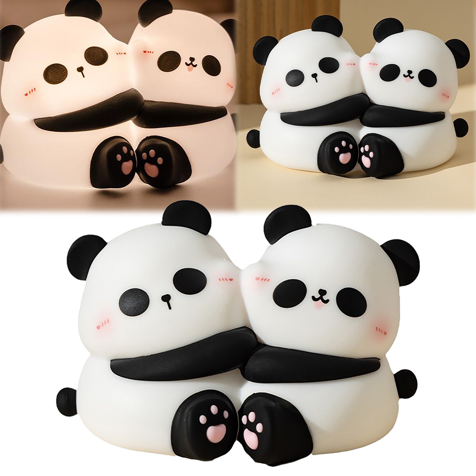 Blmiede Clearance!!Soft Glow,Cute Panda Hug Night Light Rechargeable ...