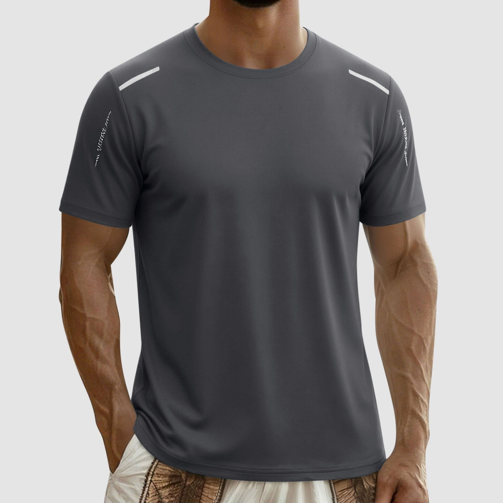 Blmnix Athletic Shirts Men's Shirts Muscle Workout Shirts Oversized T ...