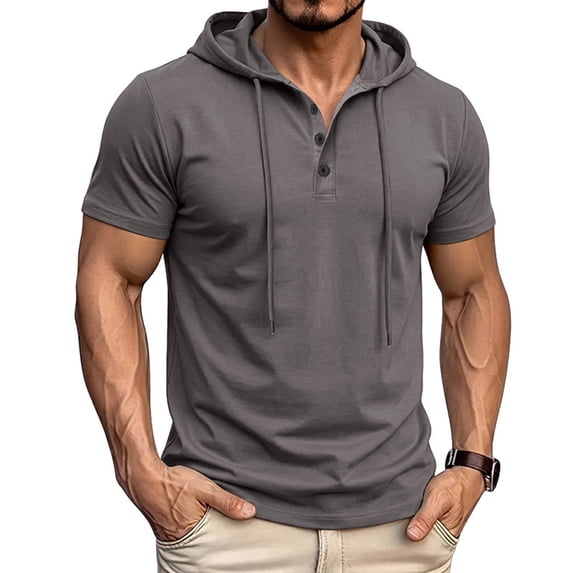 Blmnix Athletic Shirts Men's T Shirts Baggy Muscle Workout Shirt ...