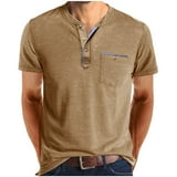 Blmnix Athletic Shirts Mens Shirt Oversized Pocket T Shirts Muscle ...