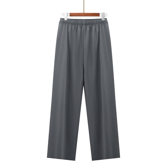 Blmnix Baggy Pants Men Pants Relaxed Fit Palazzo Work Pants Bottoms ...