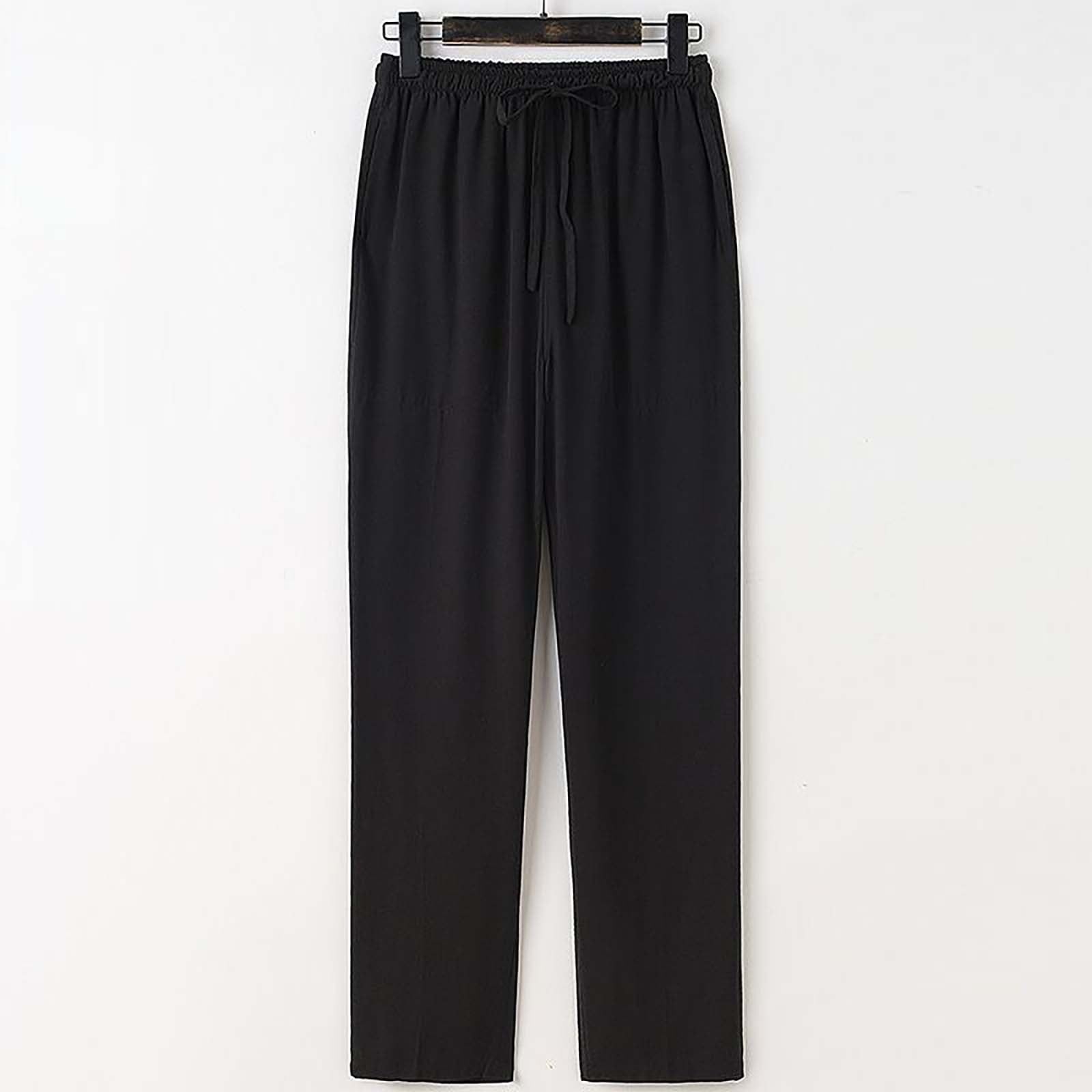 Blmnix Baggy Pants Pants Men Palazzo Relaxed Fit Lounge Pants Pants ...