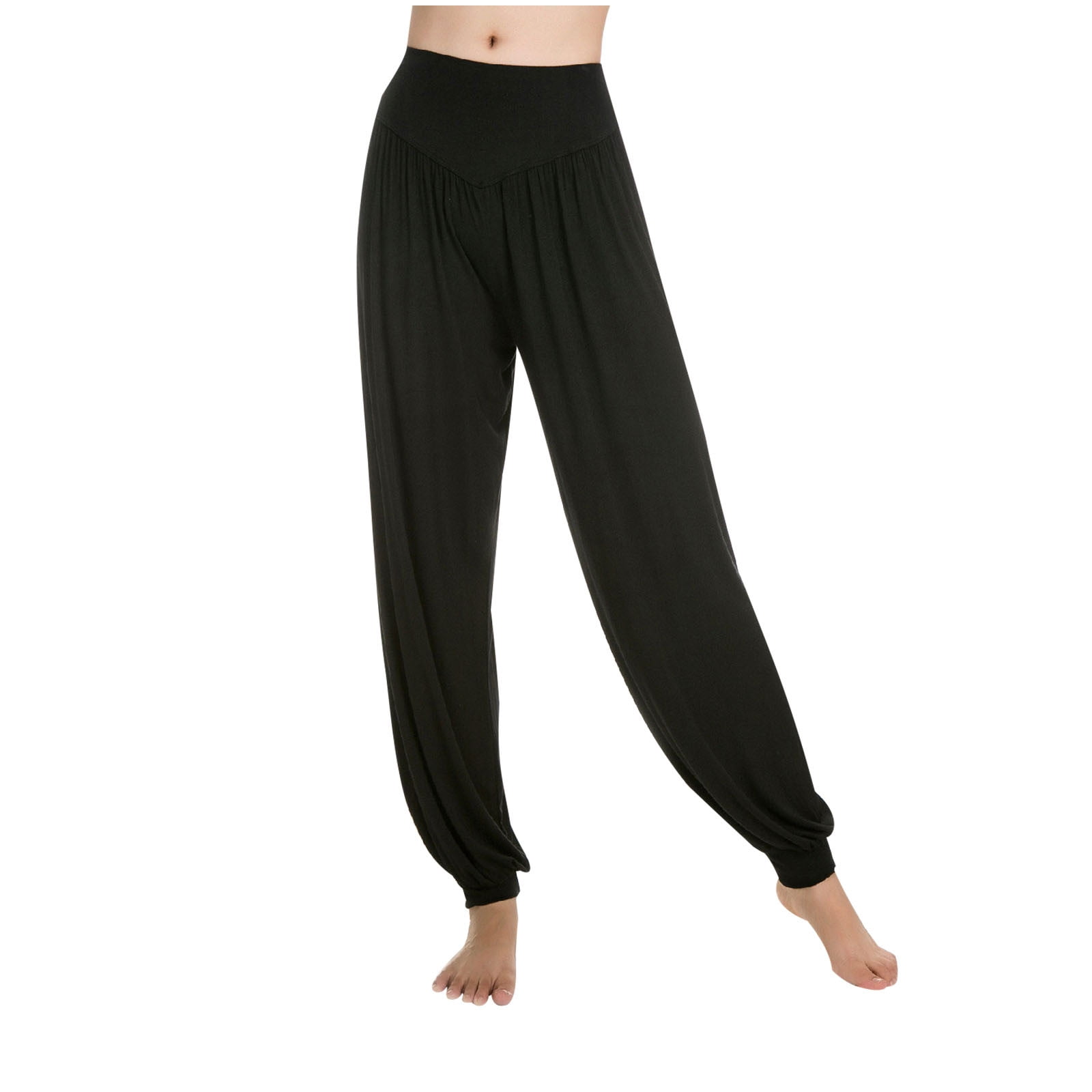 Blmnix Baggy Sweatpants Sweat Pants for Womens Palazzo Cotton Pants ...