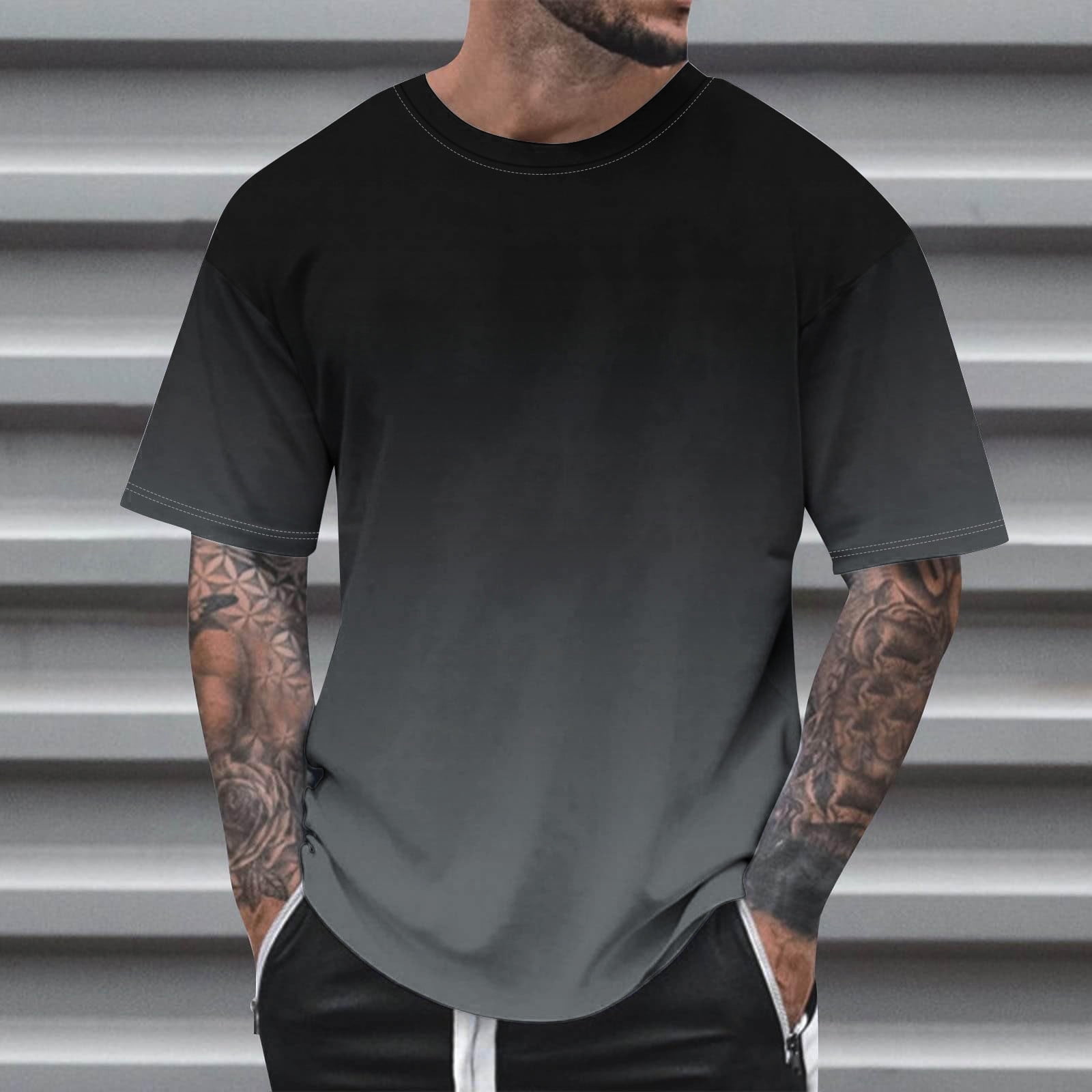 Blmnix Bamboo Shirts Mens T-Shirts Heavyweight T Shirts Pullover Baggy ...