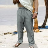 Blmnix Beach Pants Mens Pants Travel Pants Low Rise Baggy Palazzo Pants ...