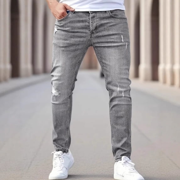 Blmnix Cargo Men Pants Regular Work Pants Mens Jeans Jean Low Rise Slim ...