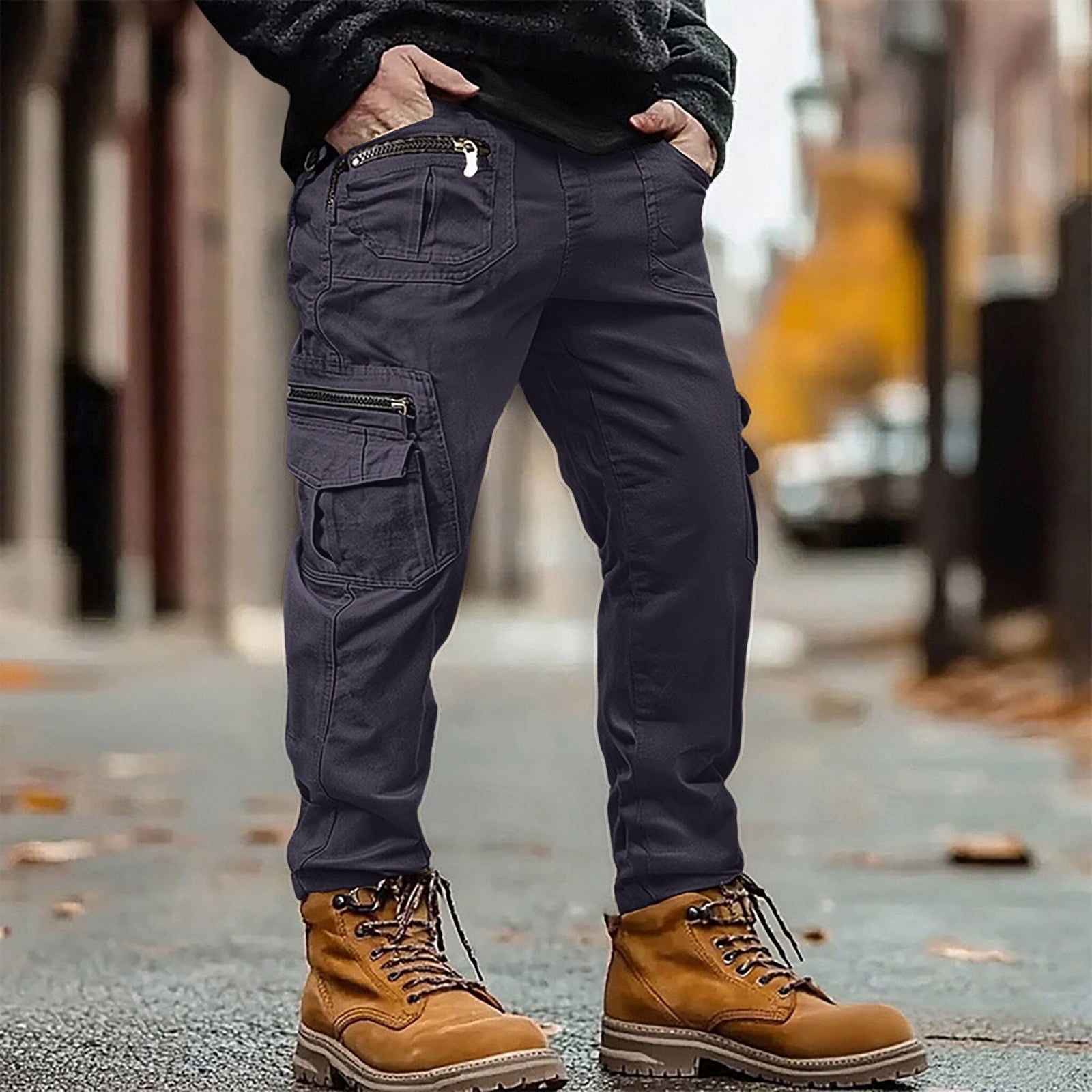 Blmnix Cargo Pants Pants for Men Carpenter Active Fit Fishing Pants Low ...
