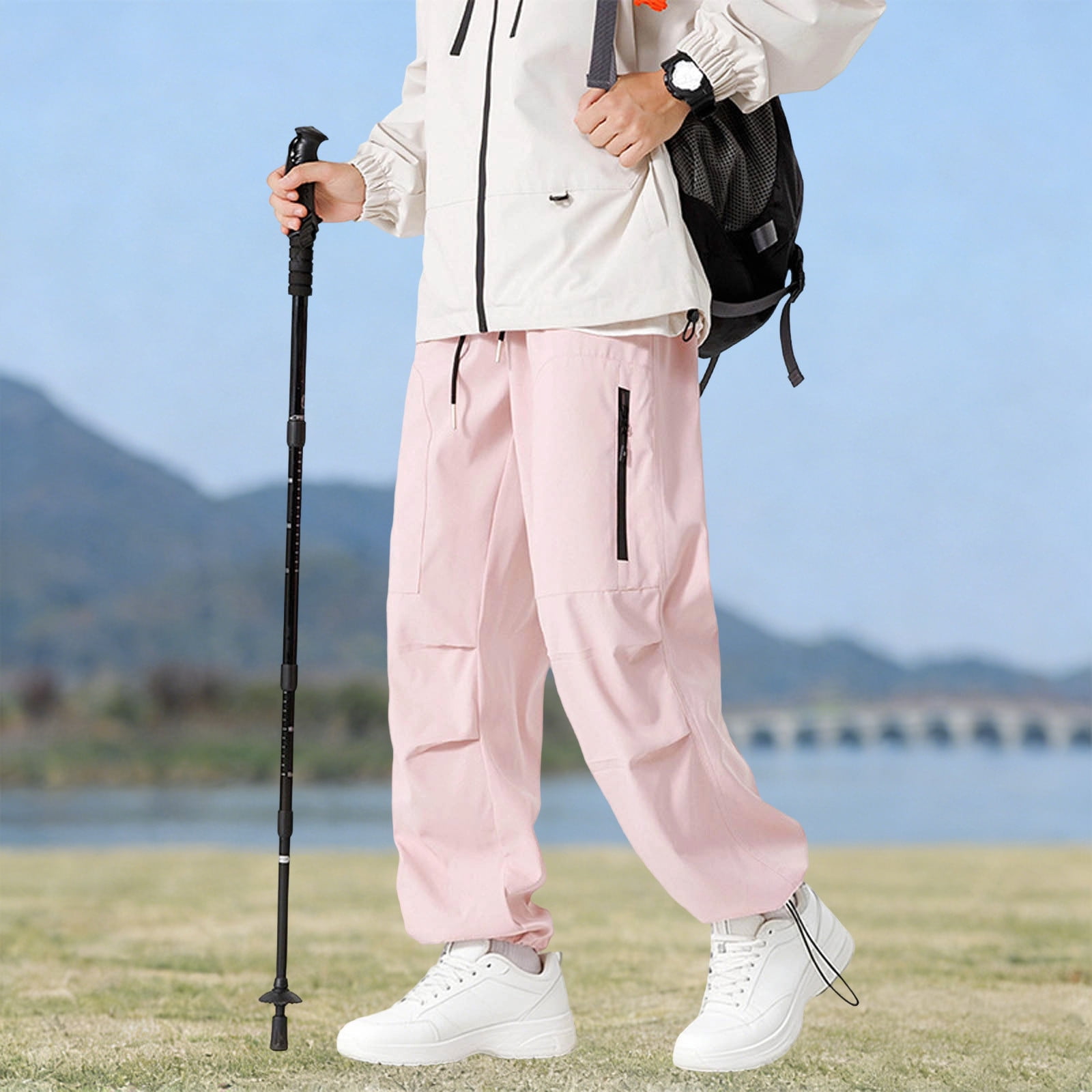 Blmnix Carpenter Men Pants Travel Pants Hiking Pants Baggy Jean Long ...