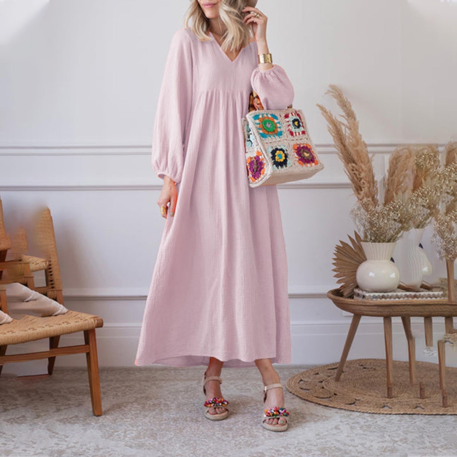 Blmnix Casual Valentine Dresses for Girls Popover Flowy Petticoat Pink ...