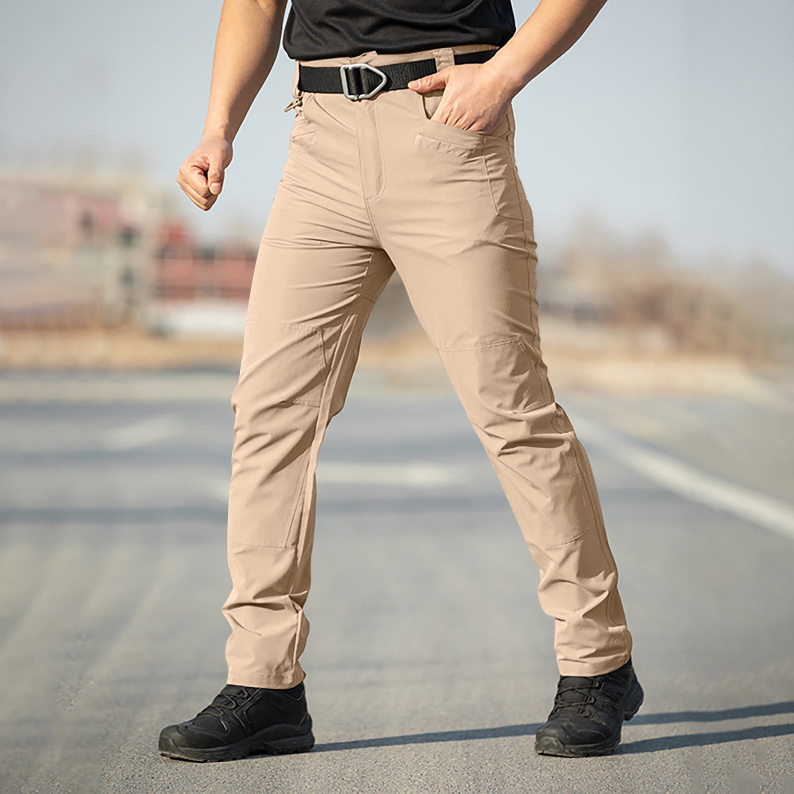 Blmnix Chinos Pants for Men Low Rise Golf Pants Dress Pants Baggy ...