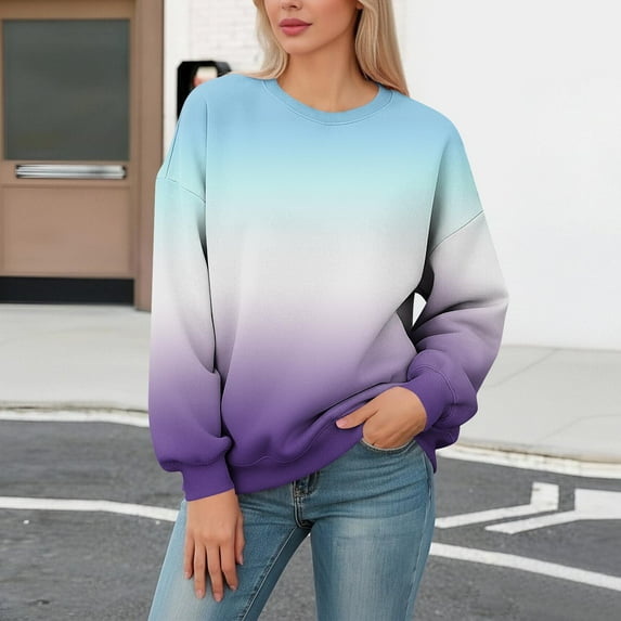 Blmnix Cotton Cute Shirts Workout Pullover T Shirt Long Sleeve Crew ...