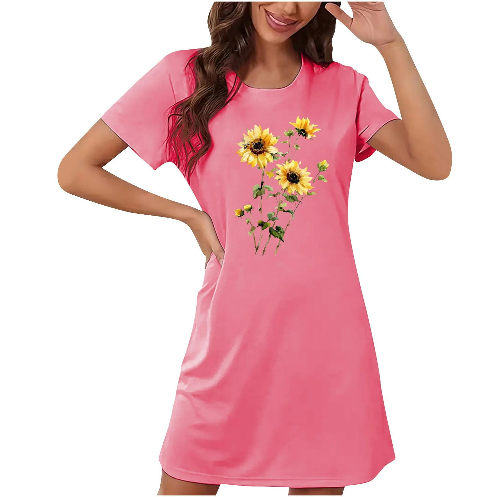 Blmnix Cotton Nightgowns Nightgowns for Women Cute Nightgowns ...
