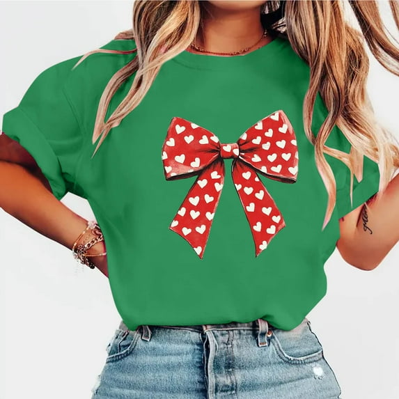 Blmnix Cotton Winter Blouses for Women Valentine Pullover T Shirts ...