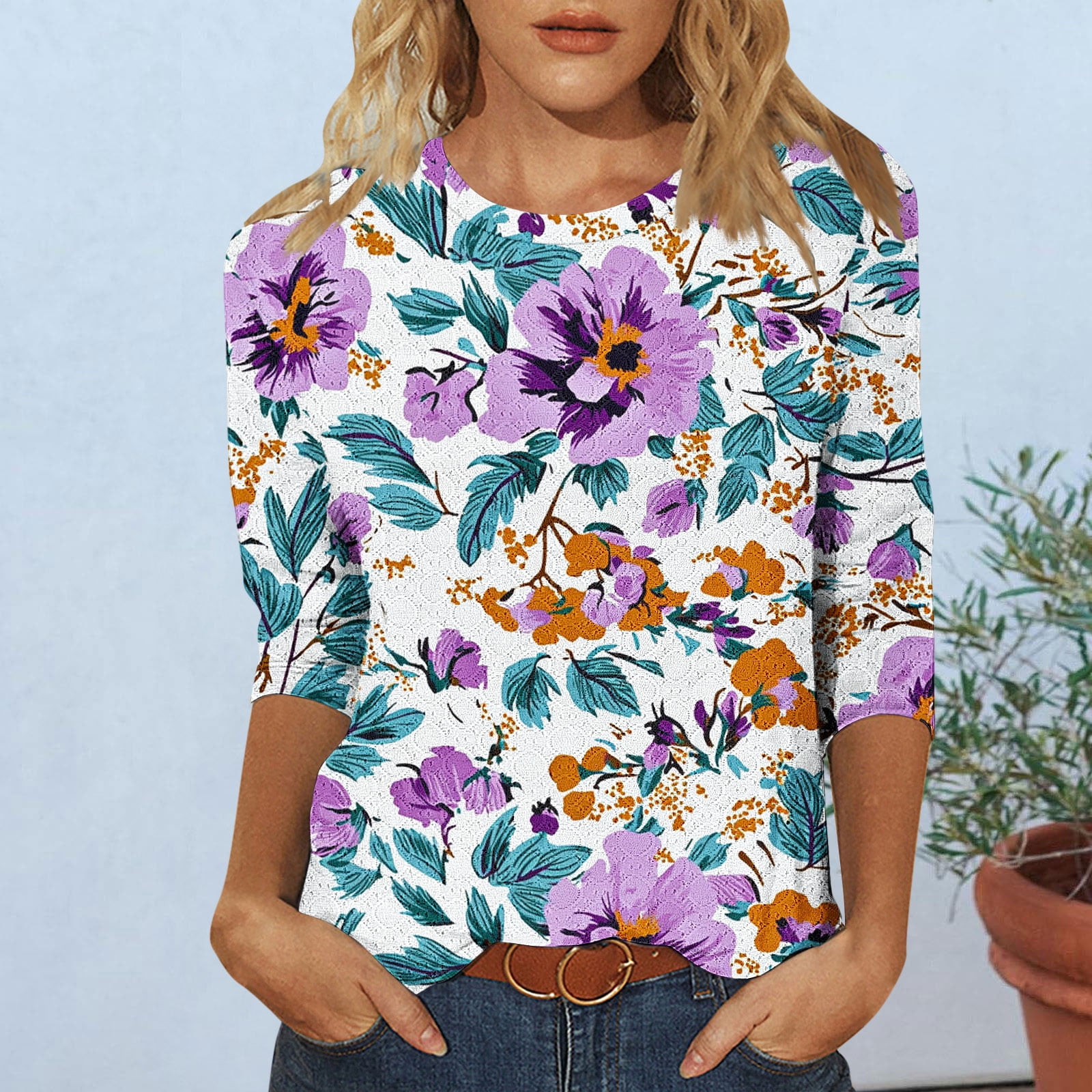 Blmnix Country Concert Tops for Women Bohemian Wildflower Tshirts ...